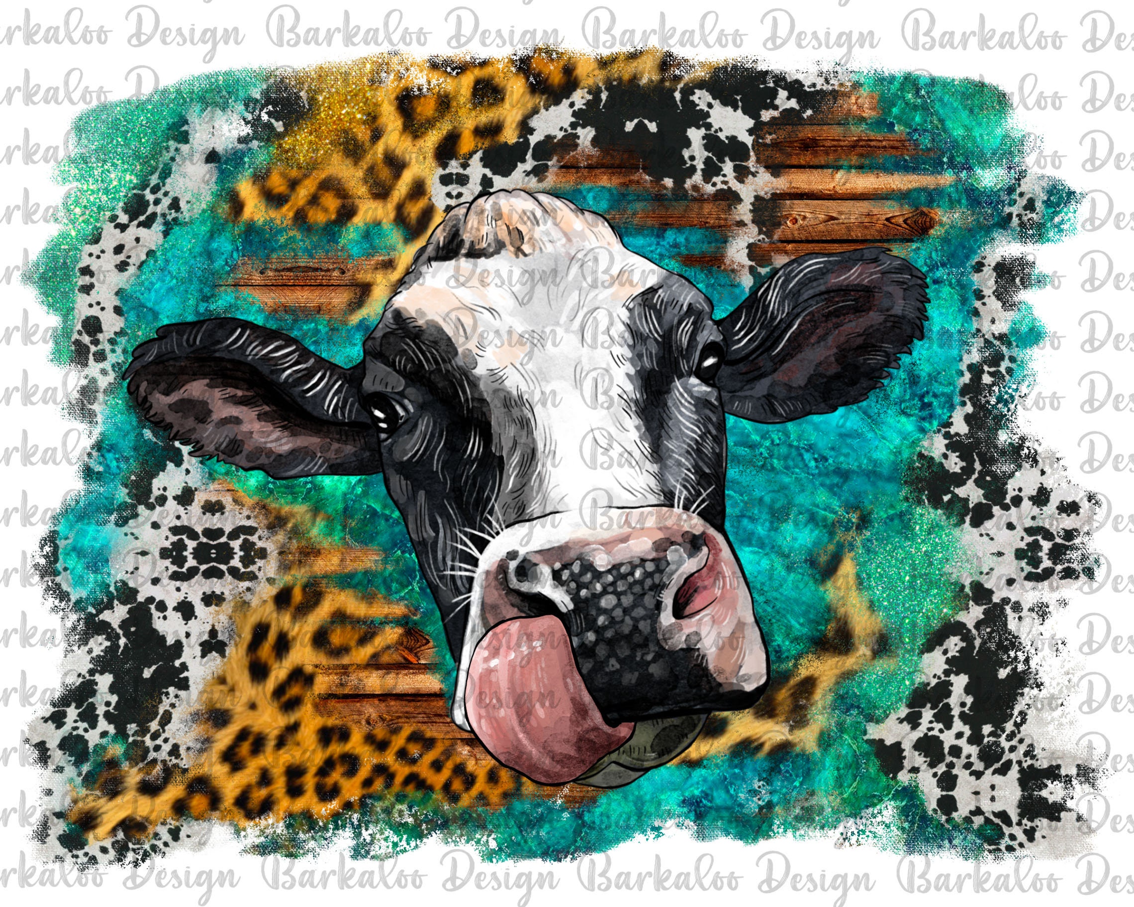 Holstein Cow Background Horse PNG Sublimation Design, Holstein Png ...