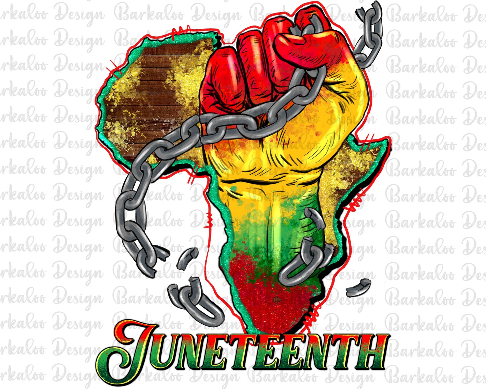 Juneteenth Fist Chain Png Sublimation Design Juneteenth - Etsy