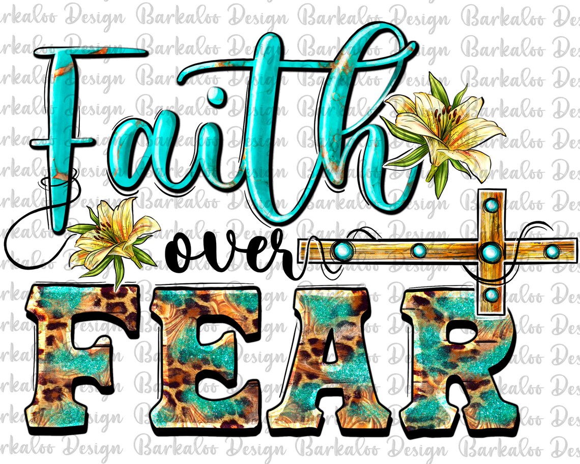 Western Faith Over Fear PNG Sublimation Design Western - Etsy
