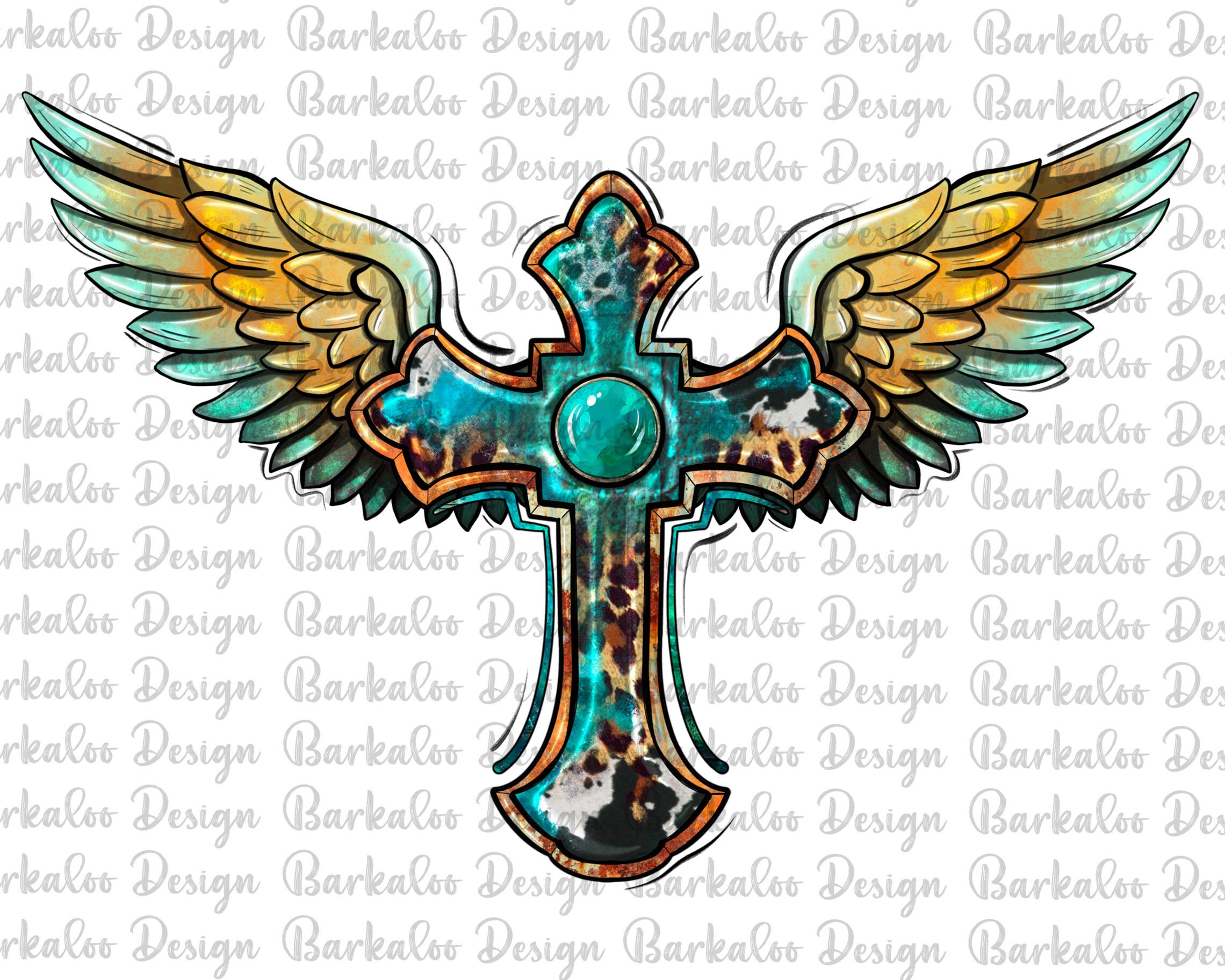 Turquoise Cross Clipart