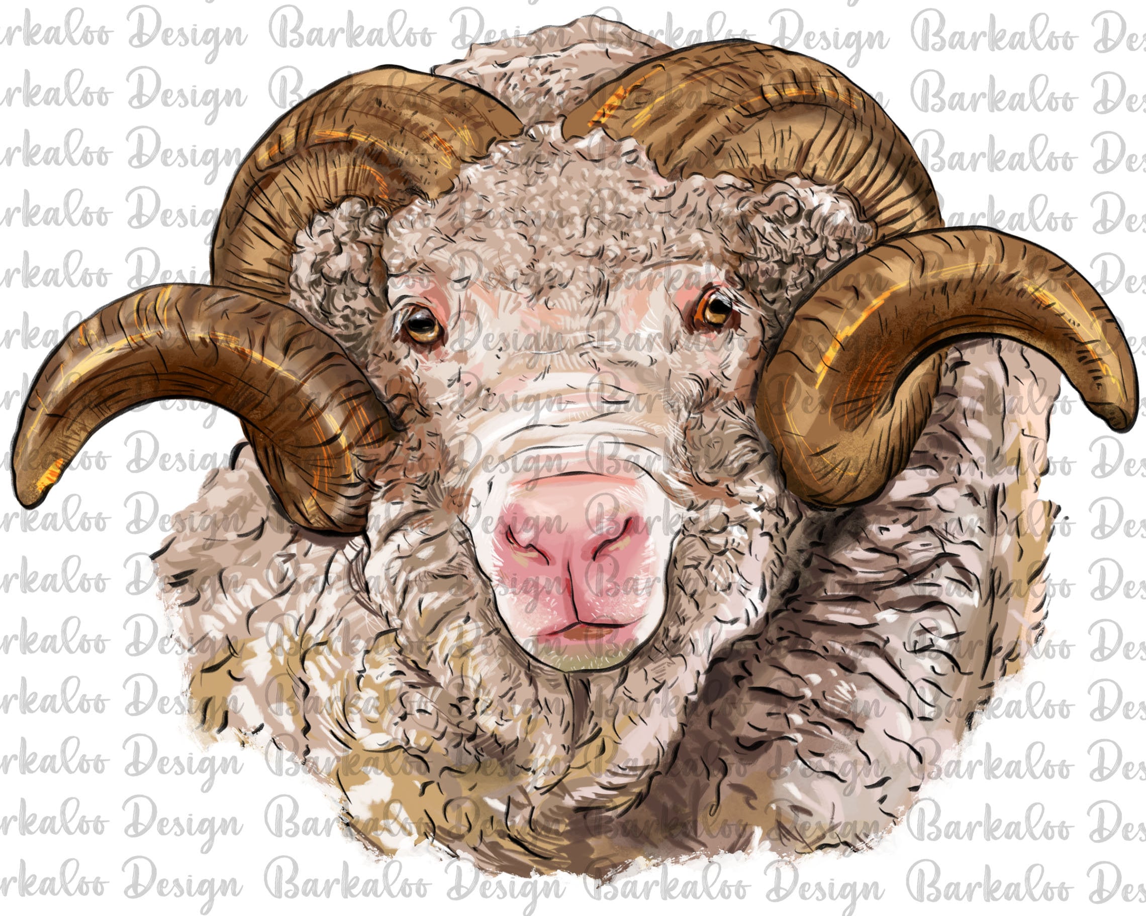 Merino Wool Ram Png Sublimation Design Merino Png Western - Etsy