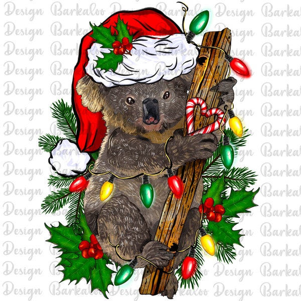 Christmas Koala - Etsy