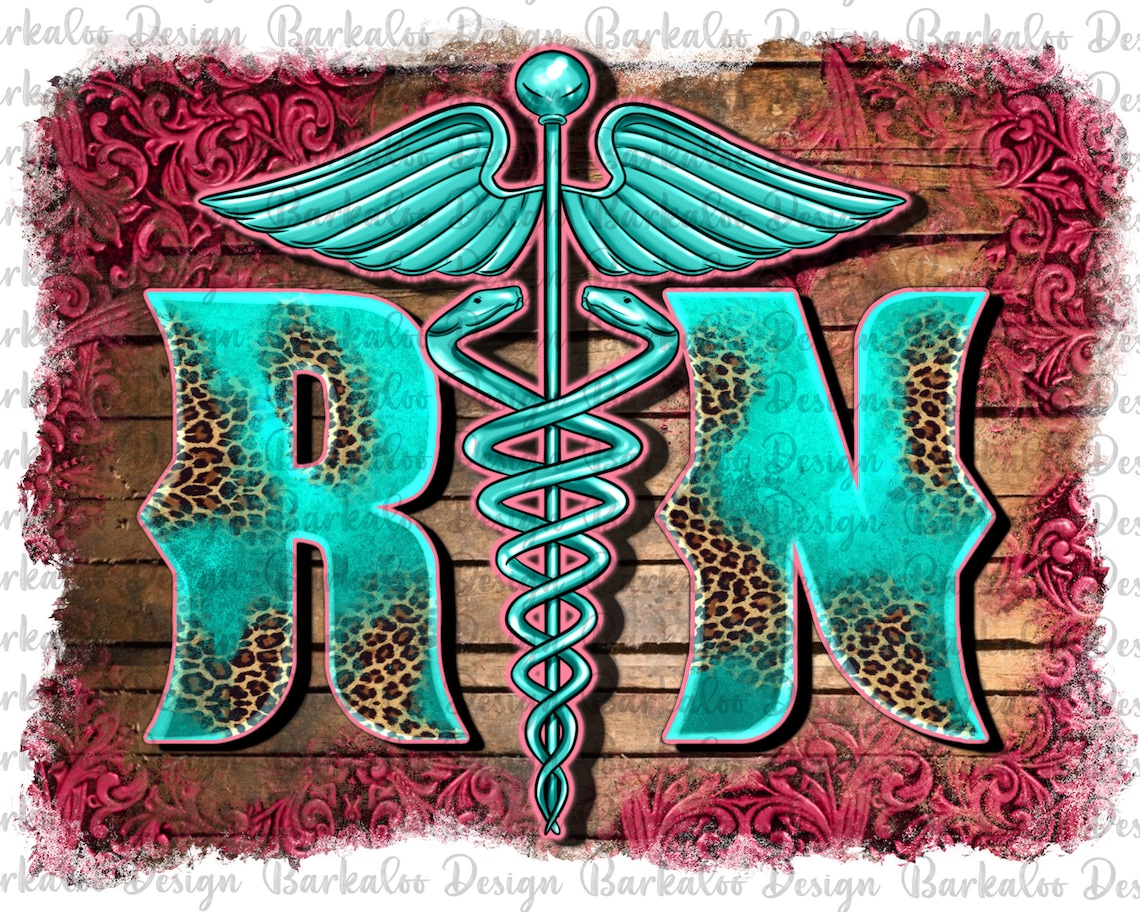 Registered Nurse Background PNG Sublimation Design Nurse Png - Etsy