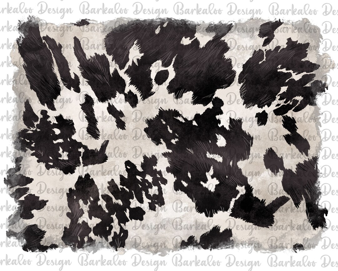 Black and White Cowhide Background Png Sublimation Design, Western ...