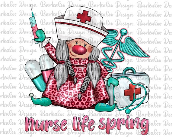 Nurse Life Spring Png Sublimation Design Nurse Gnome Png - Etsy