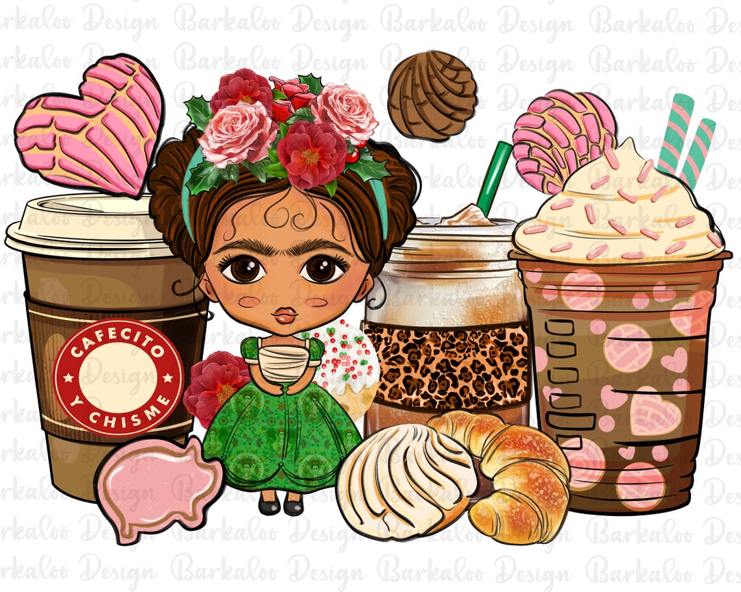 Cafecito Y Chisme Coffee Cups Png Sublimation Design Download, Coffee ...