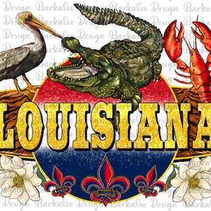 Western Glitter Louisiana State Png Sublimation Design, Louisiana ...