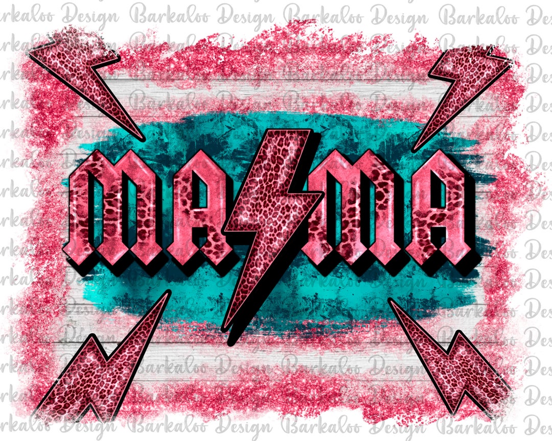 Mama Pink Glitter Background Png Sublimation Design, Western Mama ...