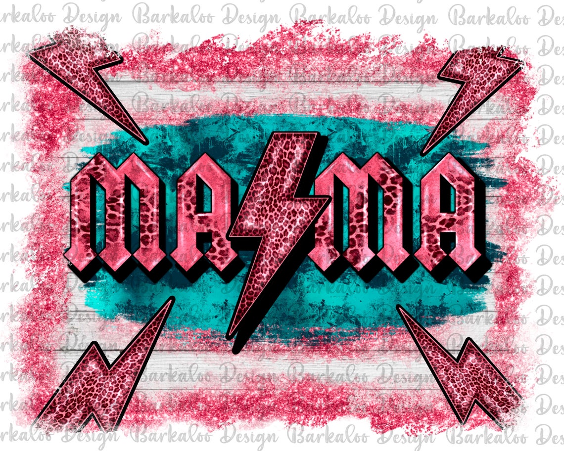 Mama Pink Glitter Background Png Sublimation Design Western - Etsy
