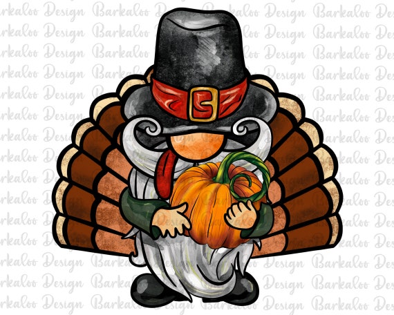 Thanksgiving Turkey Gnome Png Sublimation Design Thanksgiving - Etsy