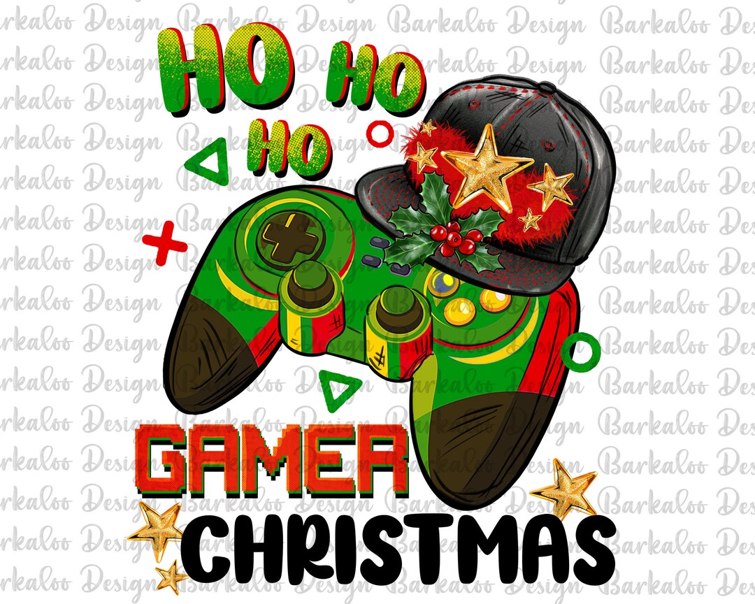 Ho Ho Ho Gamer Christmas Png Sublimation Design, Merry Christmas Png ...