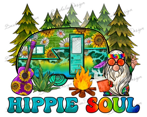 Hippie Soul Camping Png Sublimation Designcampfire Pngcamp - Etsy