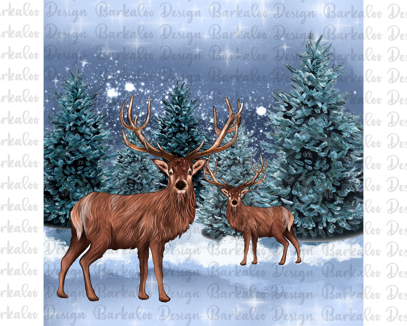 Winter Deer Wind Spinner Png Sublimation Design Western Wind - Etsy