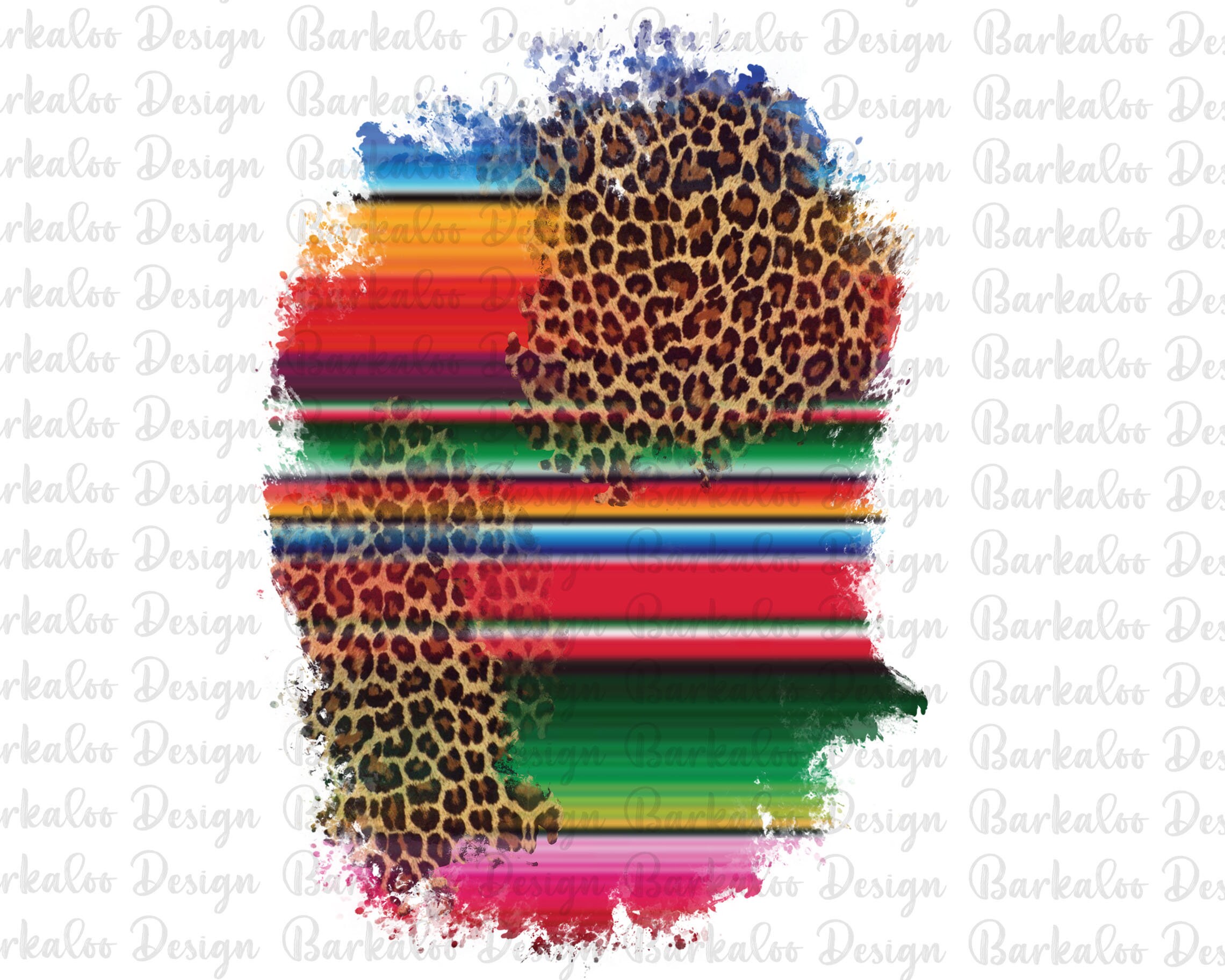 Serape Leopard PNG Patch Bundle Sublimation Design Serape - Etsy