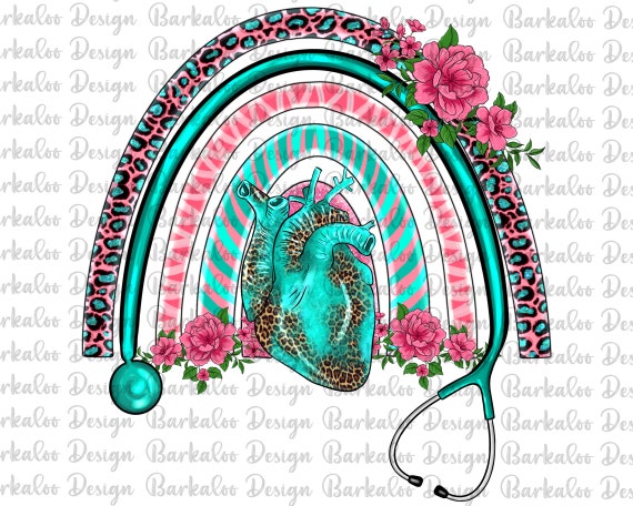Nurse Life Spring Rainbow Png Sublimation Design Nurse | Etsy
