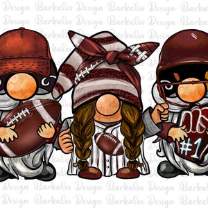 American Football Gnome Png Sublimation Design Download, Sport Gnome ...