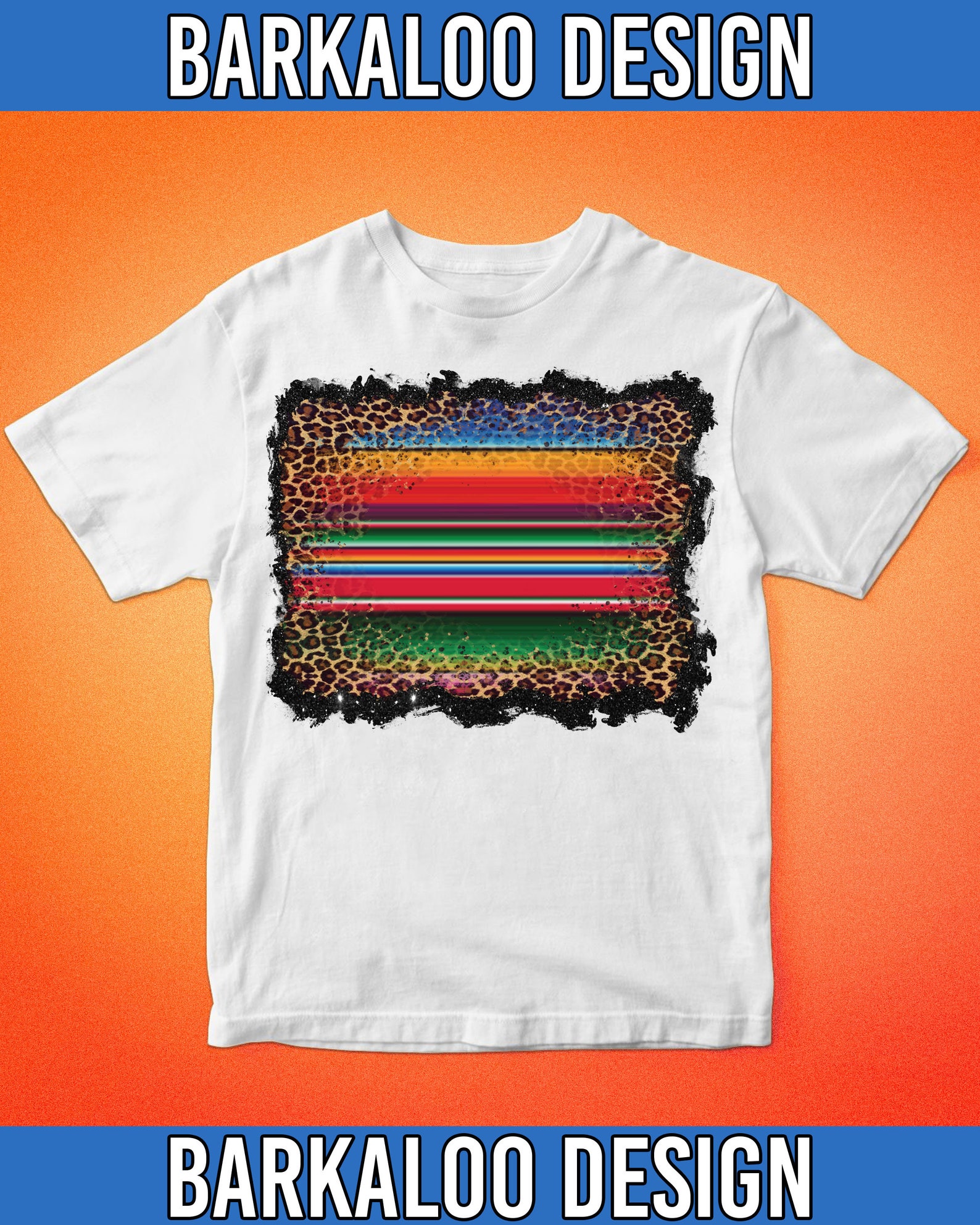 Leopard Serape Background PNG Sublimation Design, Western Background ...