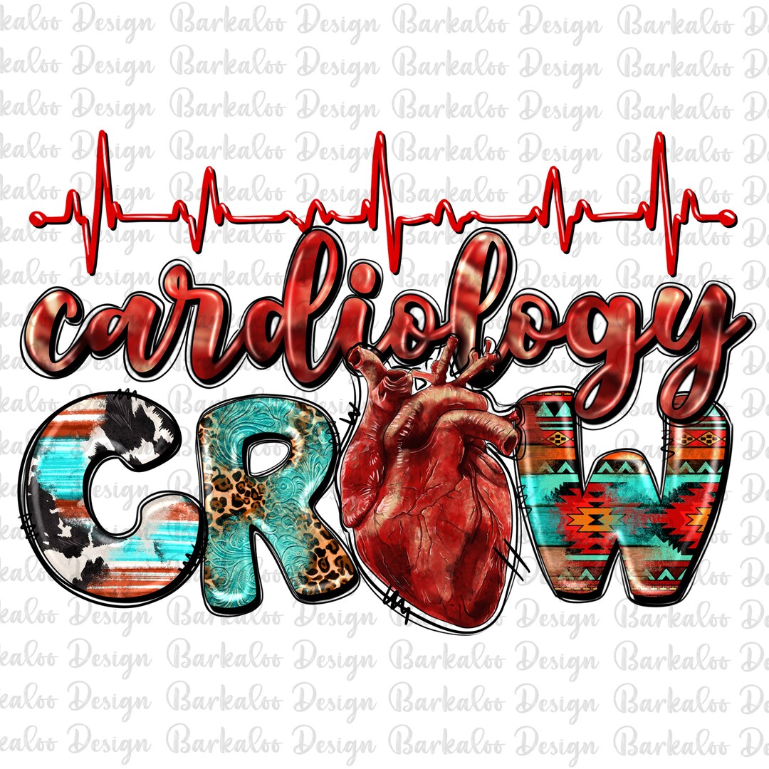 Cardiology Crew Png Sublimation Design Download, EKG Technician Png ...