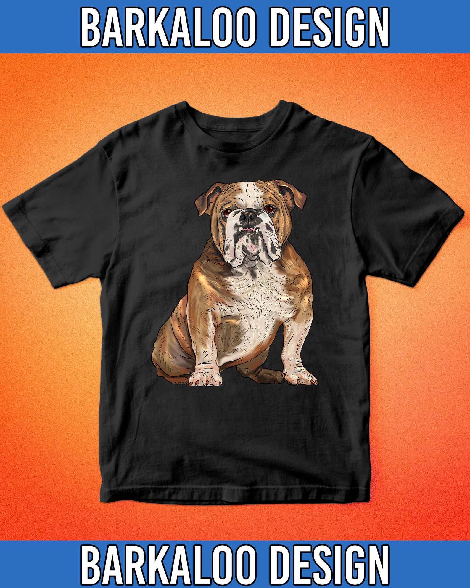 English Bulldog Png Sublimation Design Hand Drawn English | Etsy