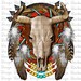 Native Bull Skull With Dream Catcher Png Sublimation Design - Etsy
