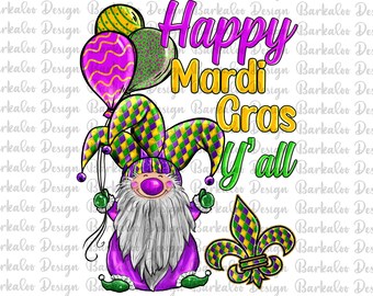 Mardi Gras Gnome Png - Etsy