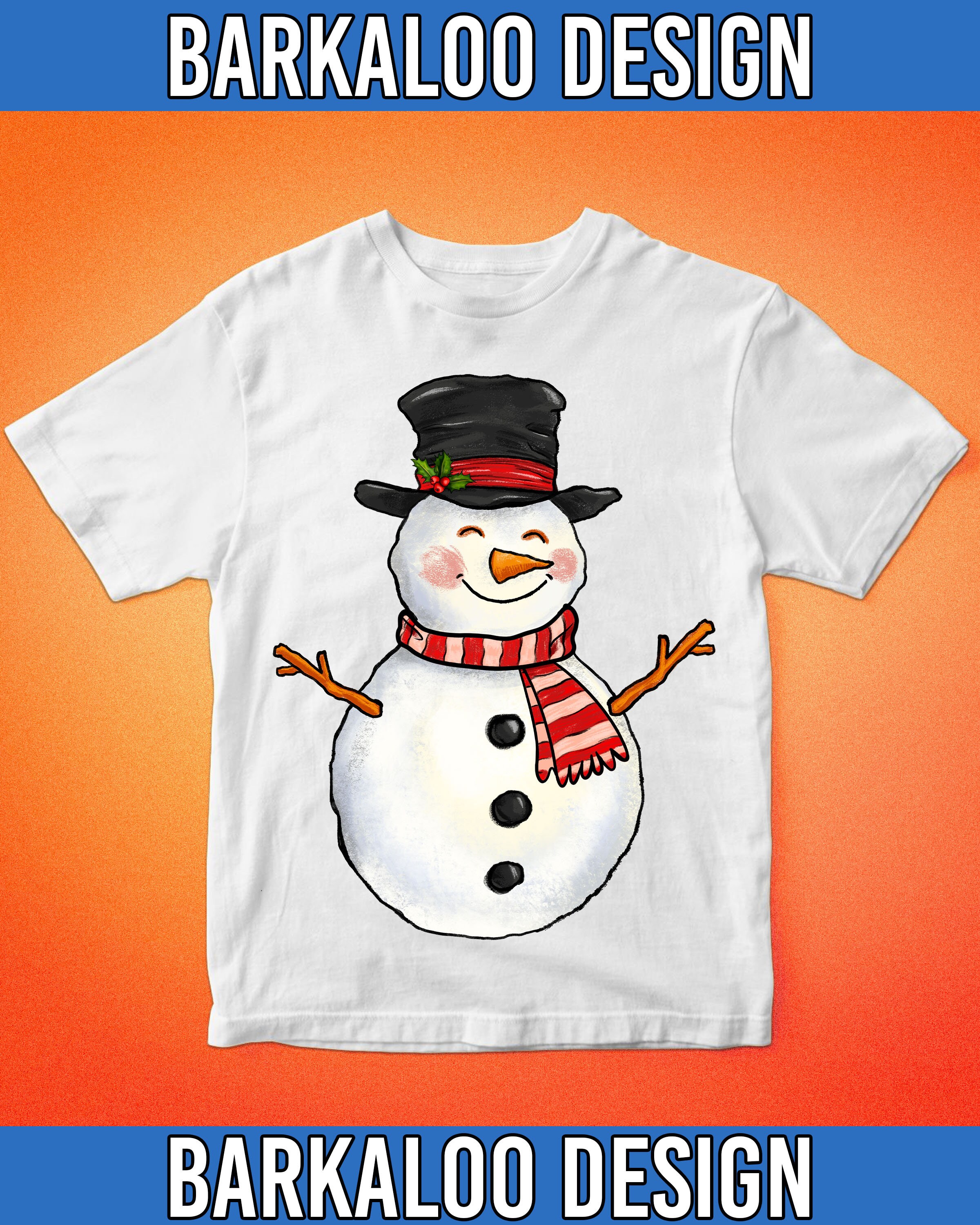 Christmas Snowman PNG Sublimation Design, Snowman PNG, Snowman, Hand ...