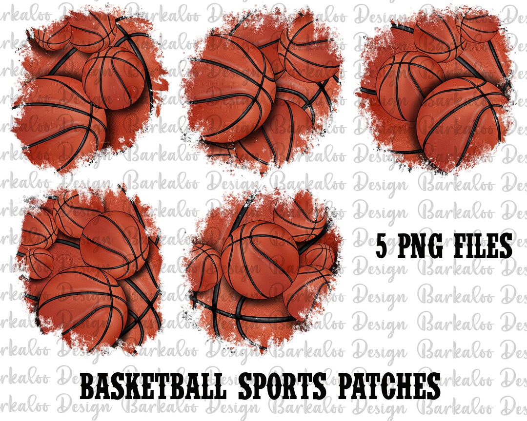 Basketball Patches PNG Sublimation Design Bundle, Sports Patch Png ...