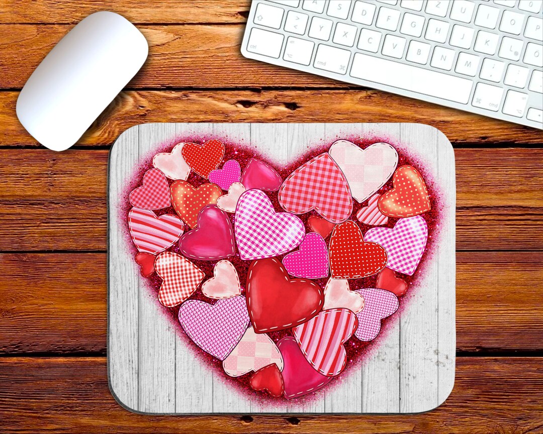 Heart Mouse Pad Png, Sublimation Design, Heart Valentine Png, Valentine ...