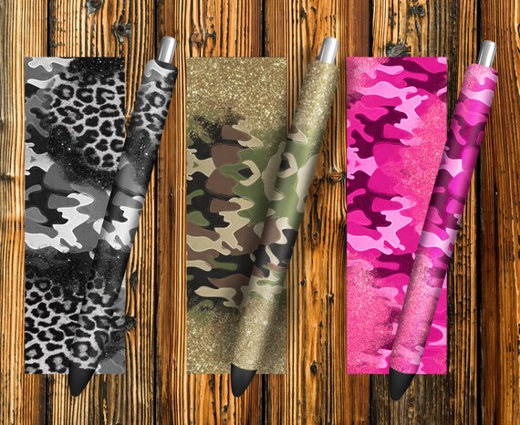Camouflage Pen Wrap Sublimation Design Leopard Pen Wraps | Etsy