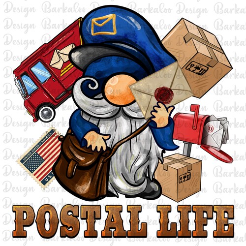 Postal Worker Life PNG Mail Carrier Sublimation Design - Etsy