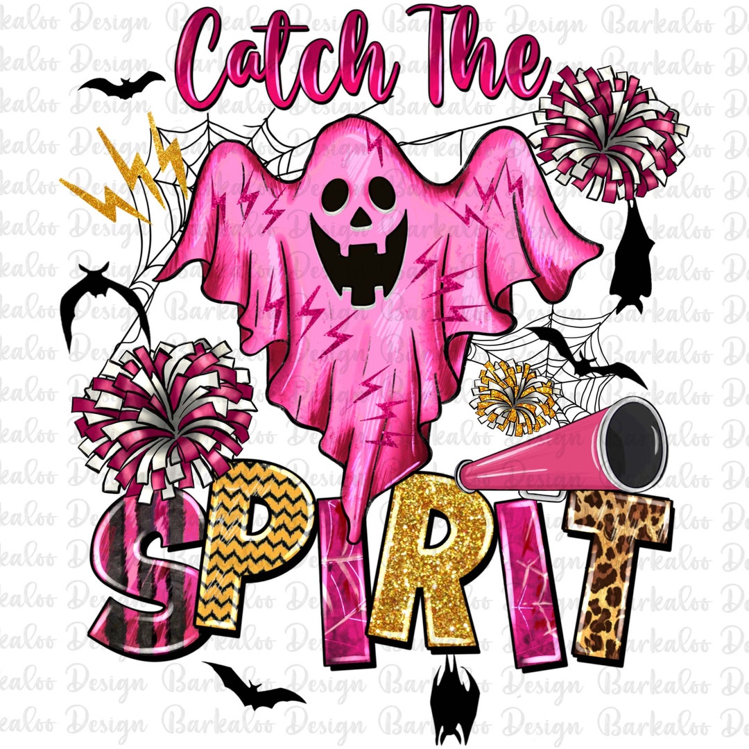 Catch the Spirit Png Sublimation Design Download, Happy Halloween Png ...