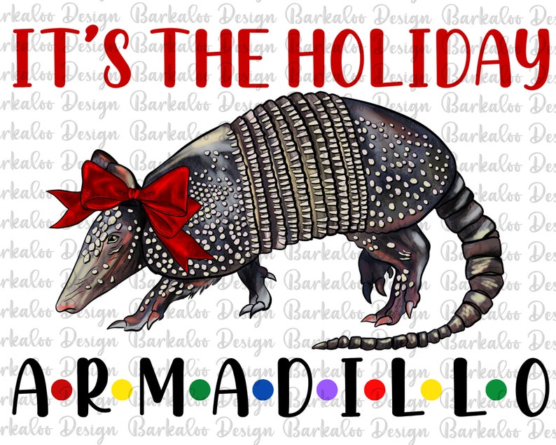 It's the Holiday Armadillo Png Sublimation Design Merry - Etsy