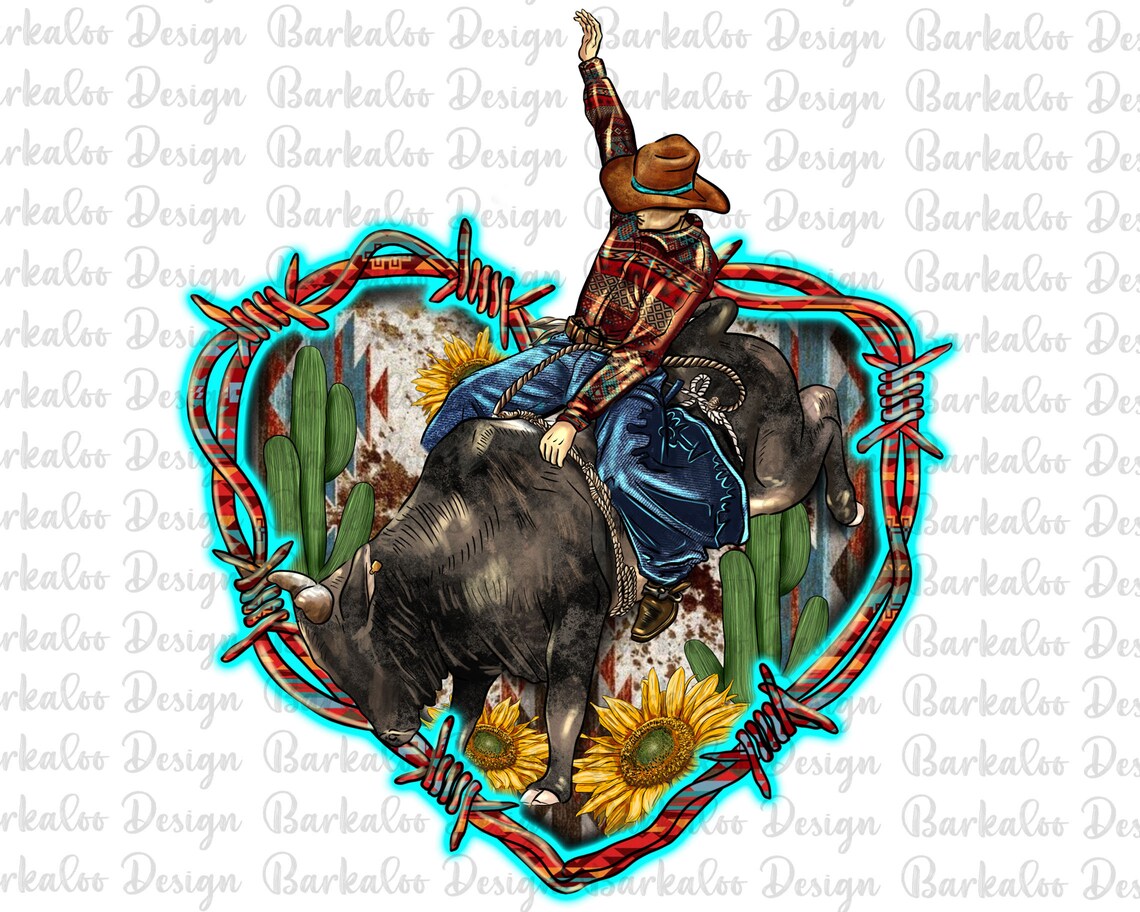Western Heart With Bullfighter Png Sublimation Design, Bulfighter Png ...