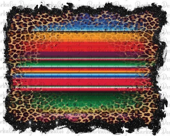 Leopard Serape Background PNG Sublimation Design Western - Etsy