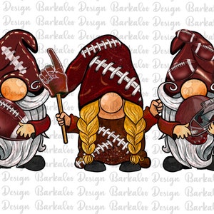 Football Gnomes Png Sublimation Design, American Football Png, Sports ...