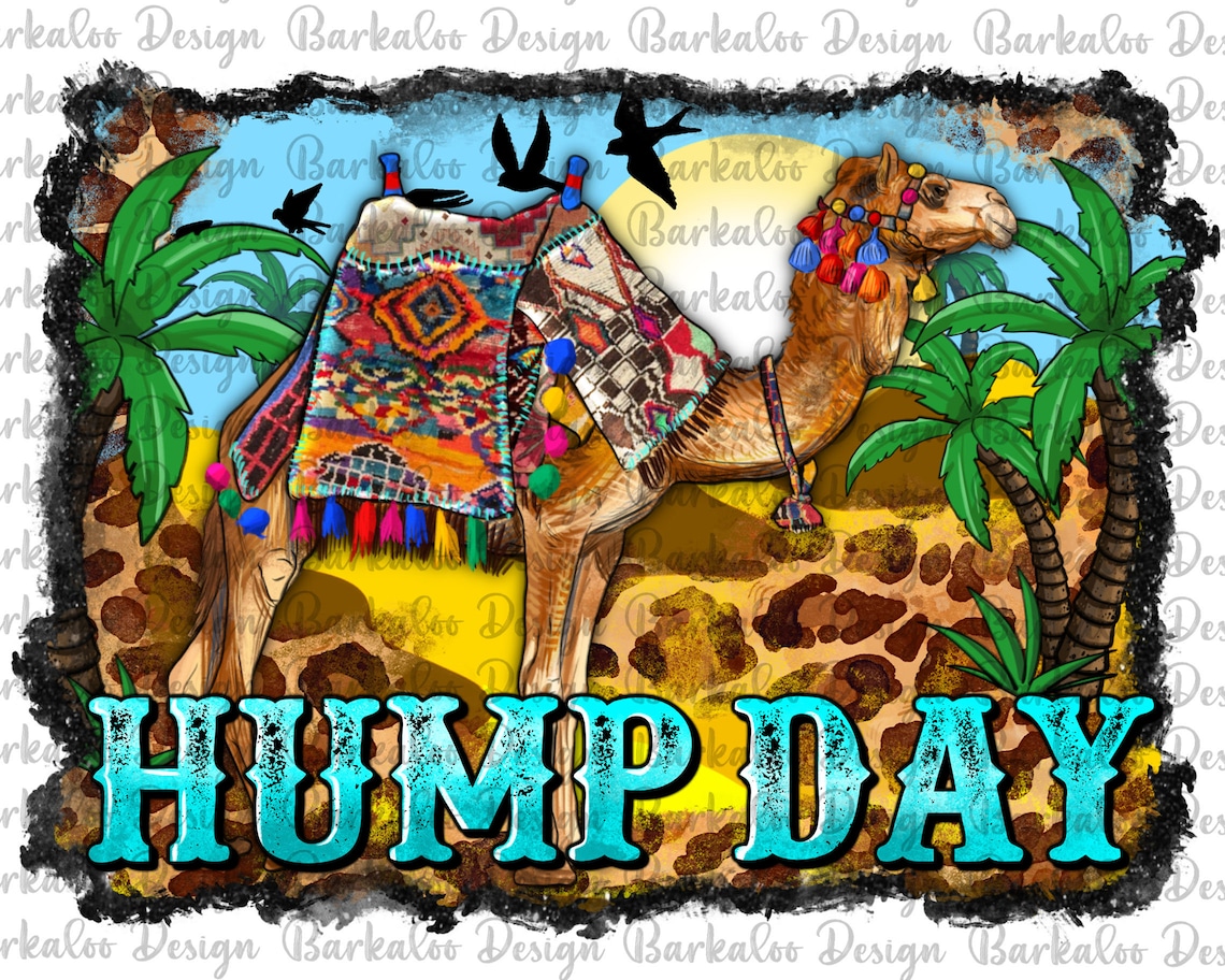 Western Desert Background Hump Day Camel Png Sublimation Design, Desert ...