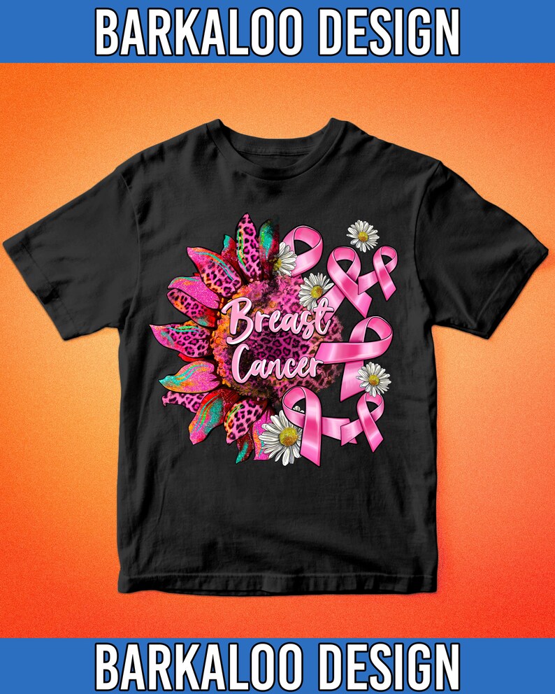 Breast Cancer Sunflower Png Sublimation Design Cancer - Etsy