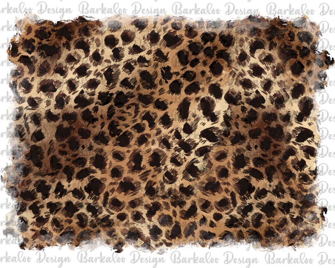 Western Brown Leopard Background Png Sublimation Design, Brown Leopard ...