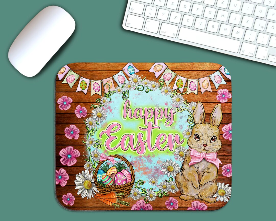 Happy Easter Mouse Pad Png Sublimation Design, Happy Easter Png, Easter ...