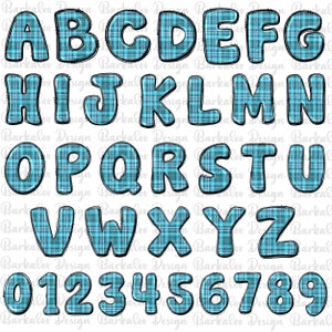 Winter Alphabet Png Files Bundle, Winter Doodle Letters Png, Winter ...