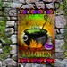 Halloween Witch Cauldron Garden Flag Png Sublimation Design, Halloween ...