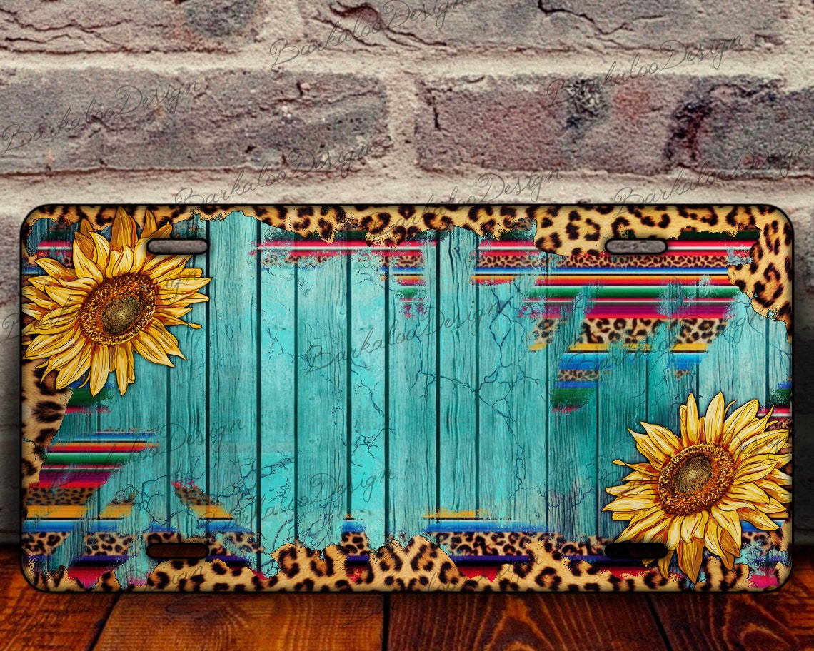 Sunflower Wood Barn License Plate Sublimation Design License - Etsy