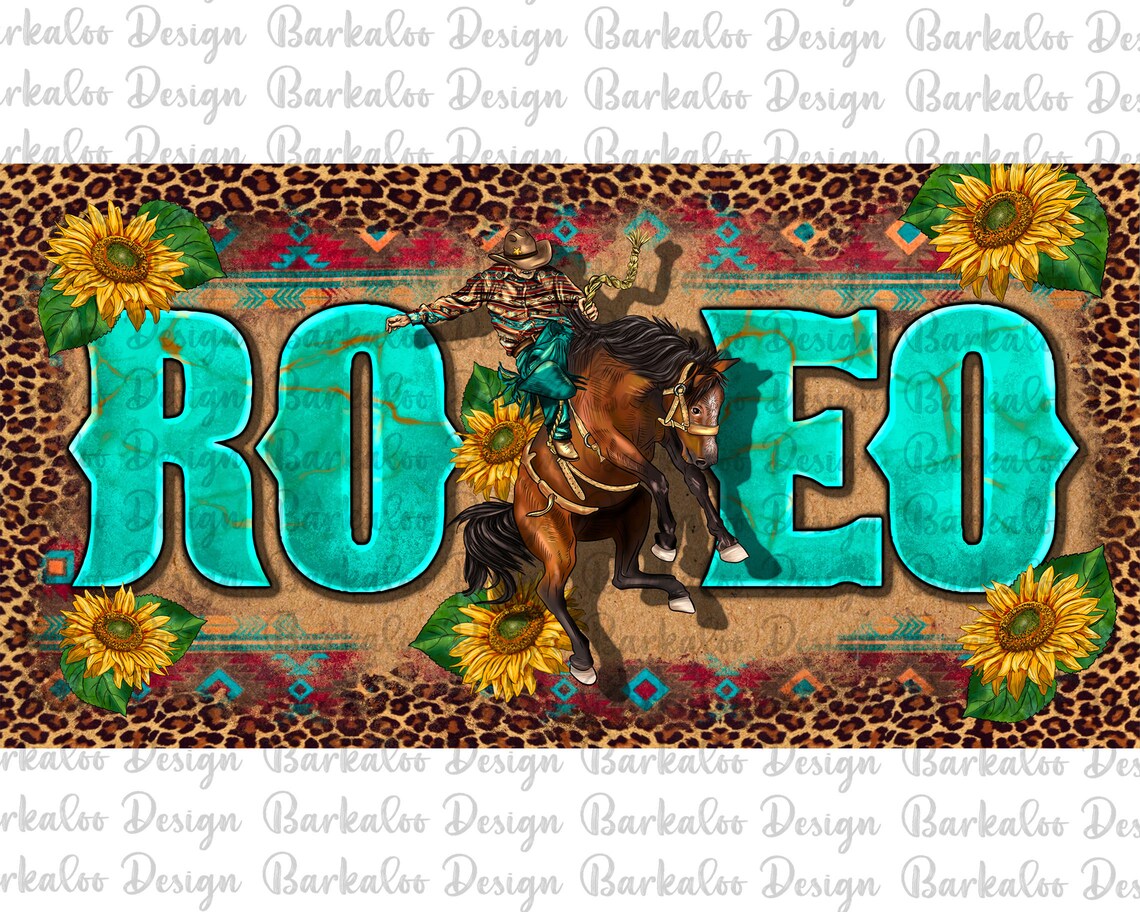 Western Rodeo License Plate Png Sublimation Designrodeo - Etsy