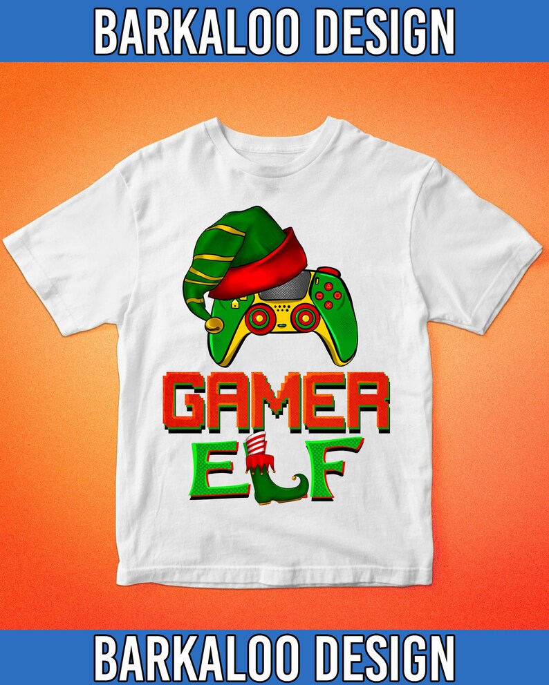 Christmas Gamer Elf Png Sublimation Design Merry Christmas - Etsy