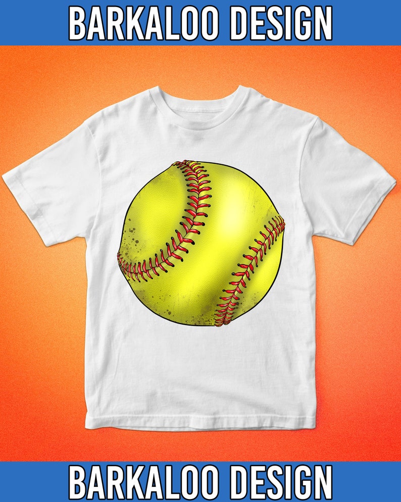 Softball Ball Png Sublimation Design, Hand Drawn Softball Ball Png ...