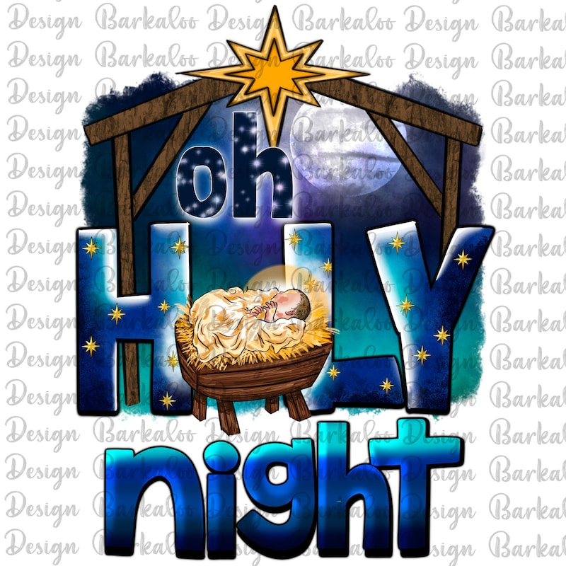 Holy Night Clipart - Etsy