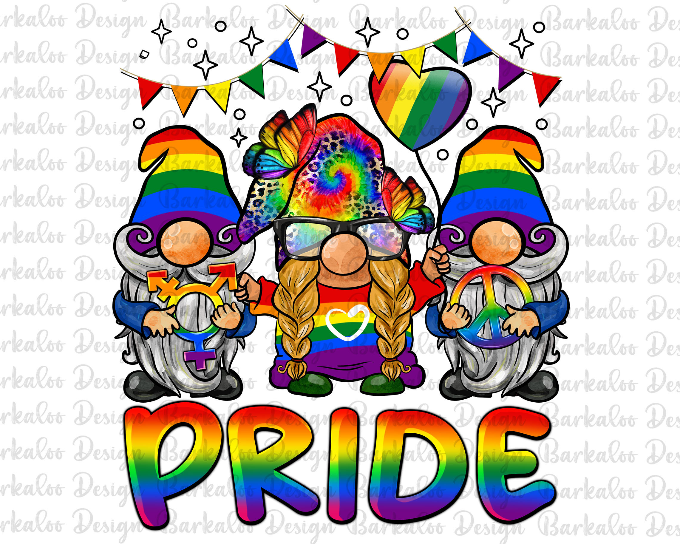 Pride Gnomes Png Sublimation Design Lgbtq Png Colorful - Etsy