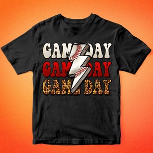 Groovy Game Day Baseball Png Sublimation Design Download, Baseball Ball ...