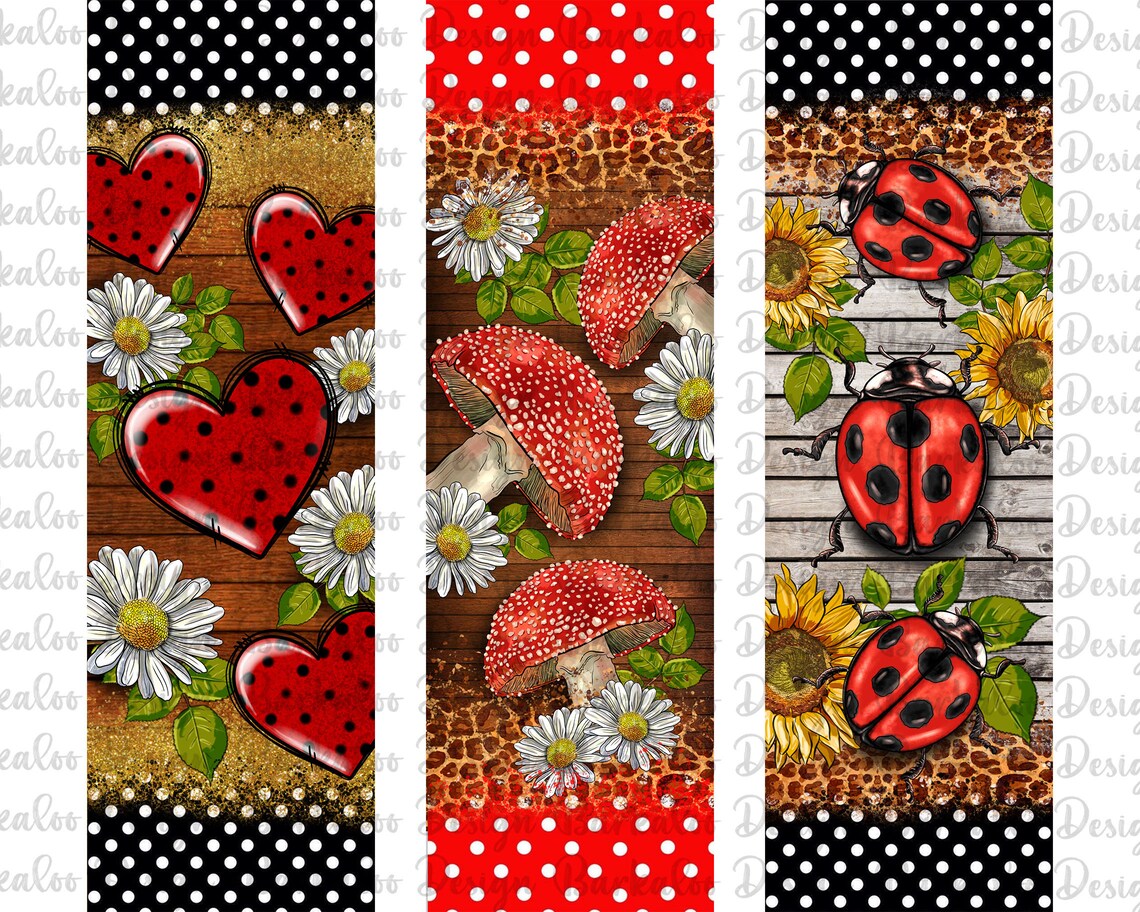 Western Ladybug Pen Wrap Png Sublimation Design Ladybug - Etsy