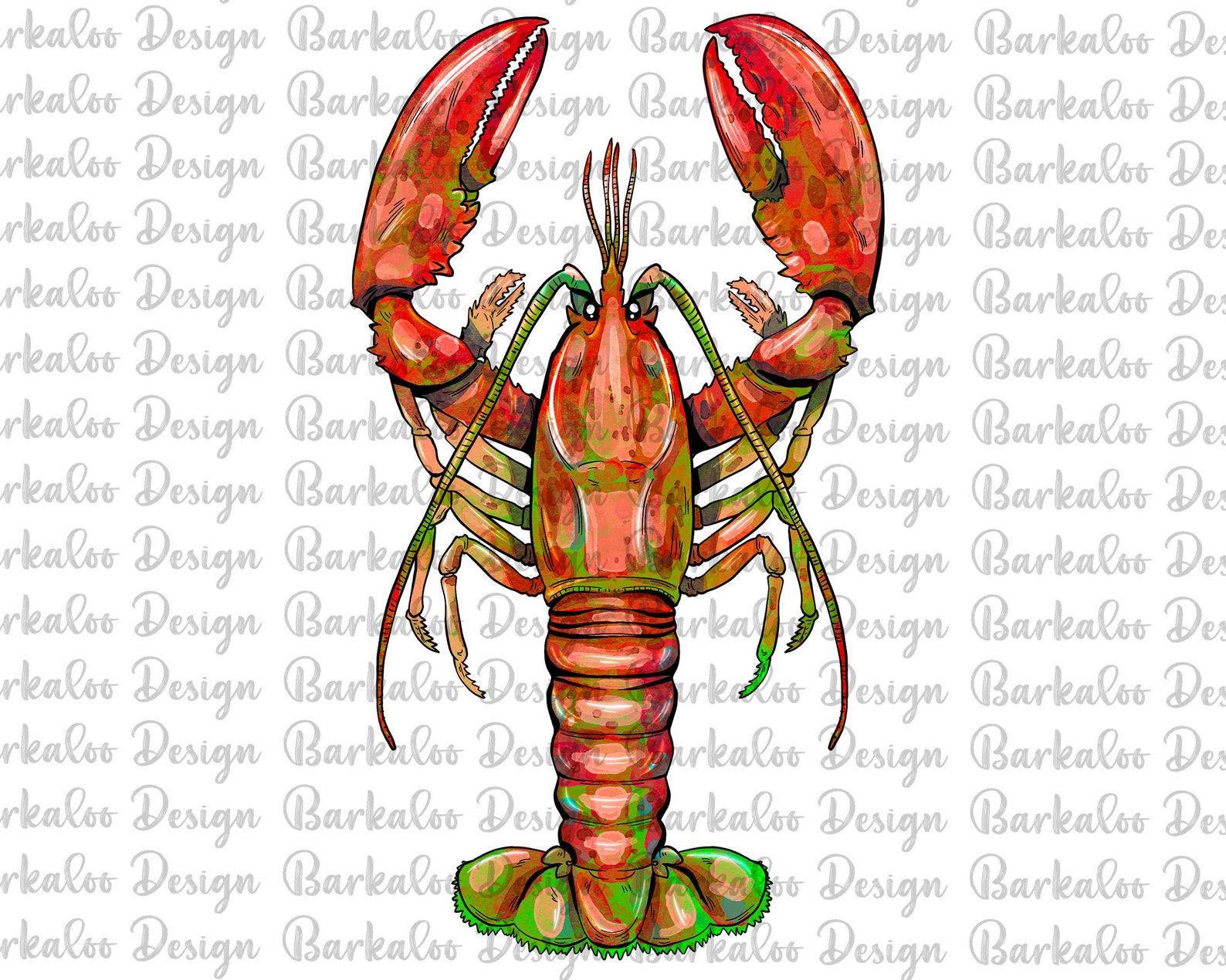 Lobster Design Png Sublimation Design Hand Drawn Lobster Png - Etsy